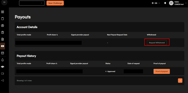 Payouts & Withdrawals